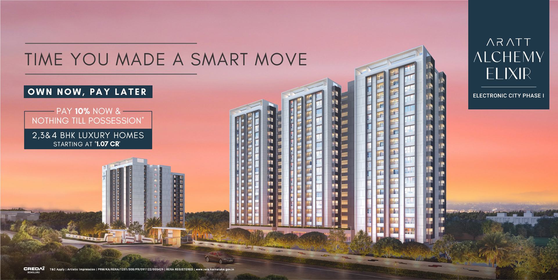 2 & 3 BHK Luxury Homes for sale in Bangalore | Aratt Builders